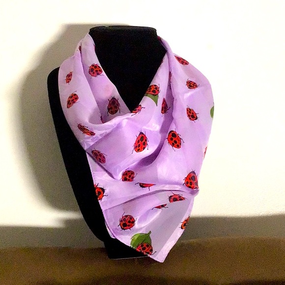 Accessories | Women Outdoors Ladybug Pattern Scarf Nip | Poshmark